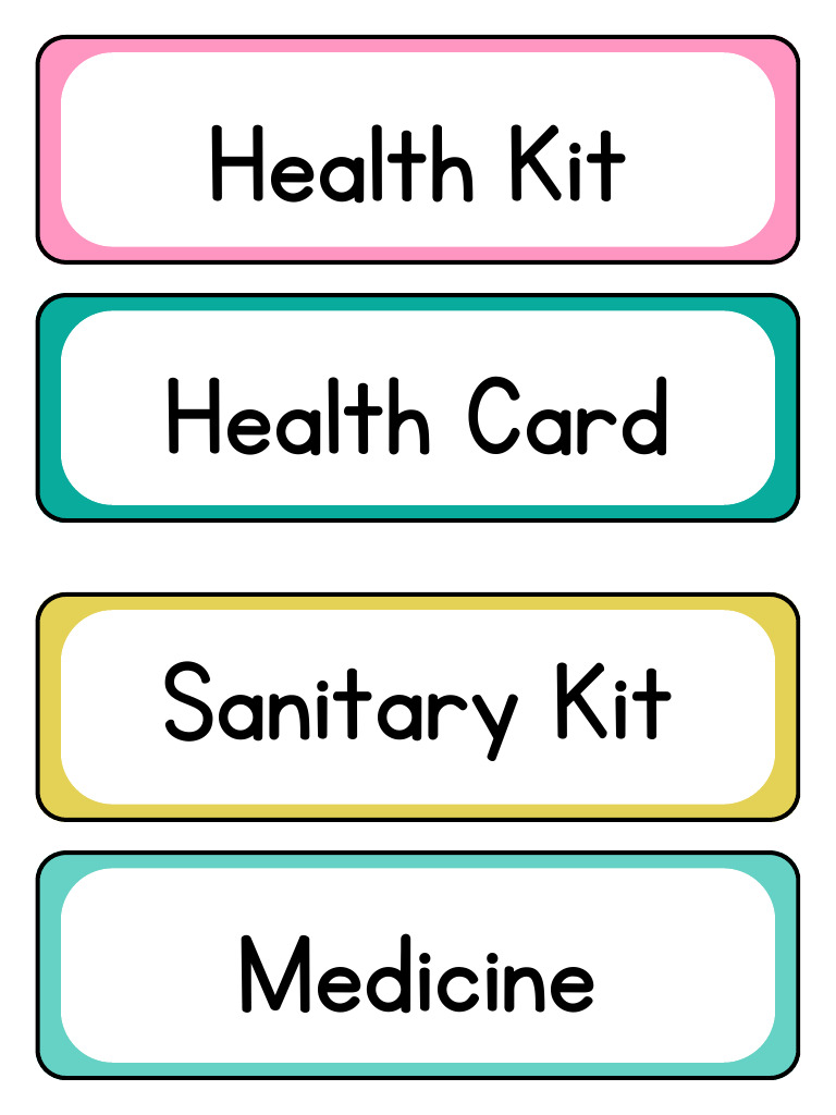 Classroom Labels in Colorful Playful Style | PDF