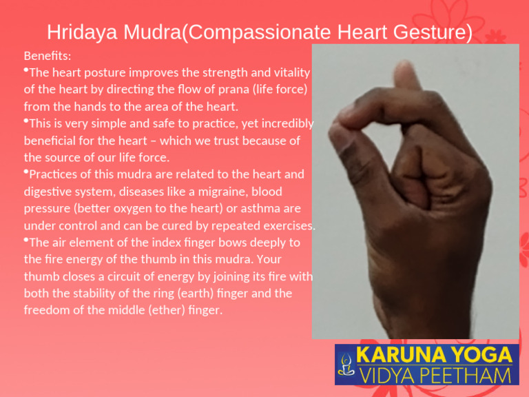 Hridaya Mudra (Compassionate Heart Gesture) P | PDF