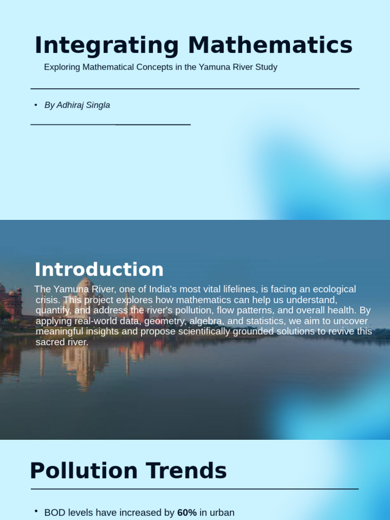 Integrating Mathematics With Yamuna River Project | PDF | Statistics ...