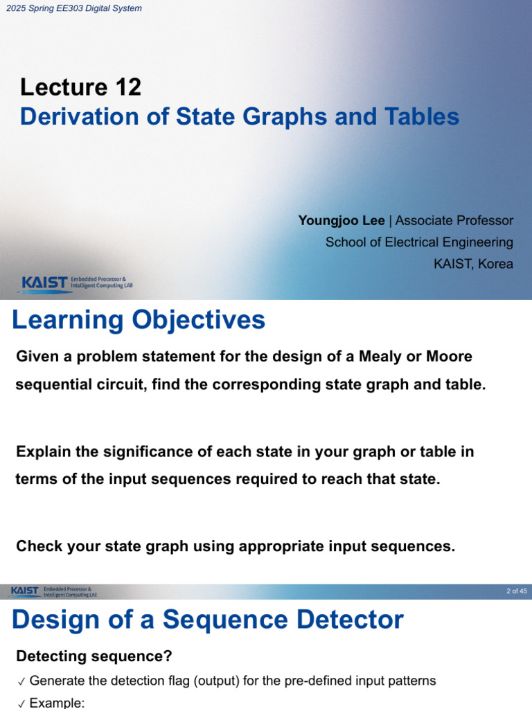 PDF 12 Derivation of State Graphs and Tables (1) | PDF | Computer ...