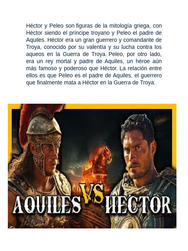 Héctor y Peleo Son | PDF