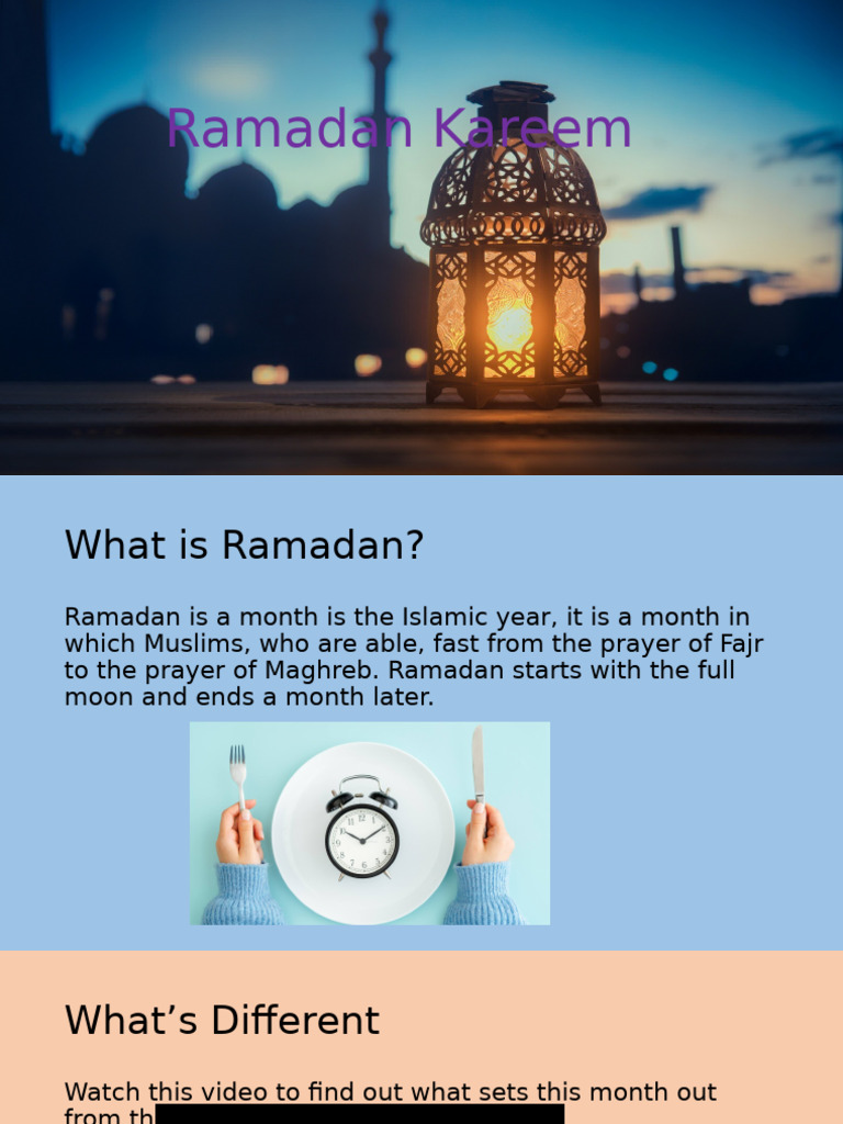 Ramadan Kareem | PDF