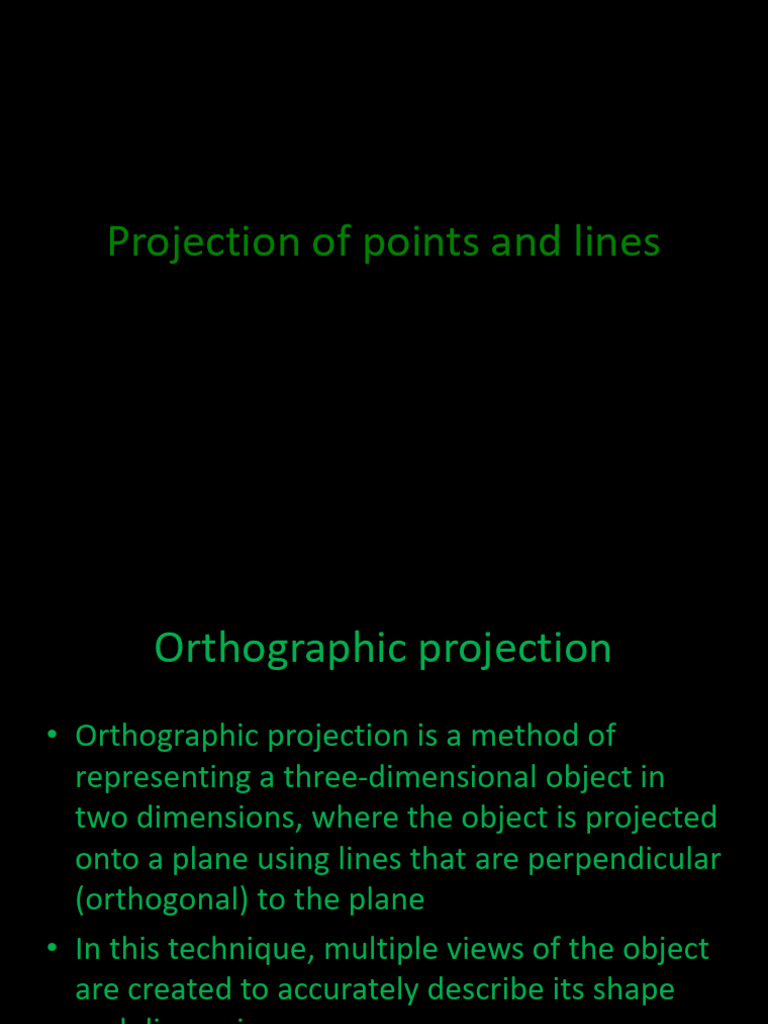 Projection of Point and Lines Engineering108 | PDF | Cartesian ...