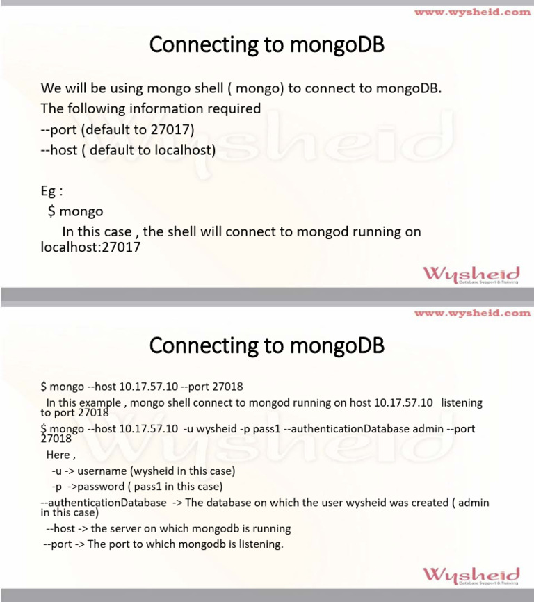 Connecting+to+MongoDB | PDF