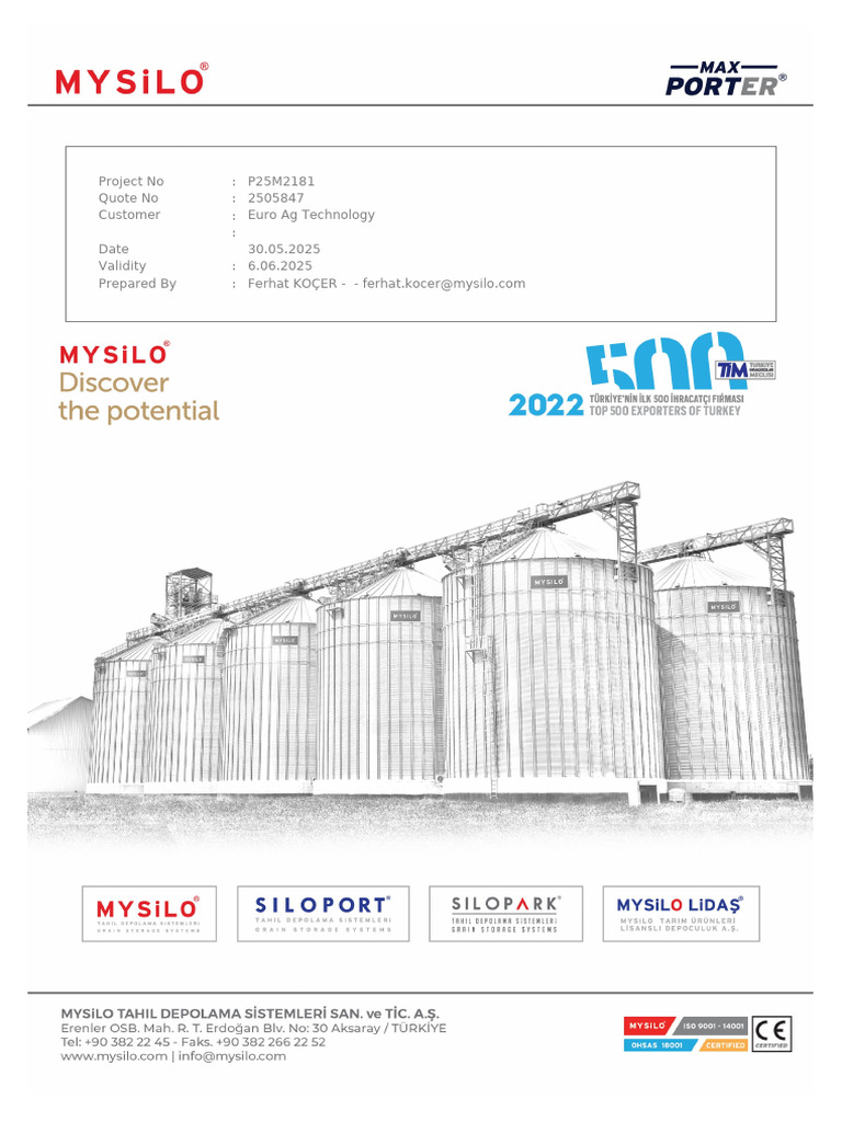 Numbered Quotation For Paddy Rice Seed Handling Equipment | PDF