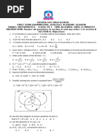 SS2 First Term Mathematics Exam Questions | PDF | Arithmetic ...