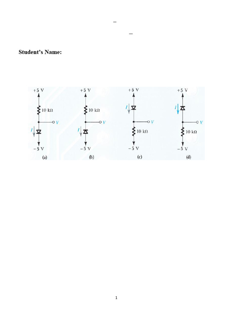 Intro To ECE - HW Assigment 4 | PDF | Diode | Semiconductors
