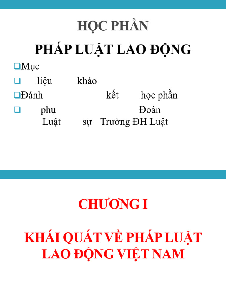 Chương 1 - Khai Niem LLD Viet Nam | PDF