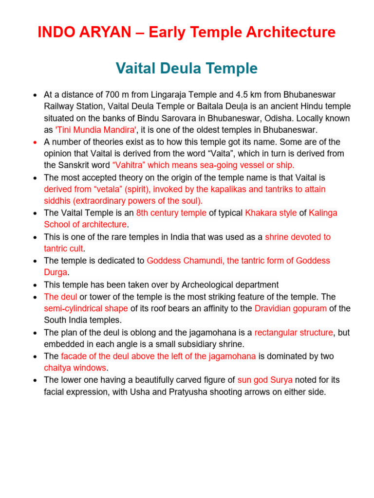 INDO ARYAN - Early Temple Architecture | PDF | Hindu Deities | Hindu Tantra