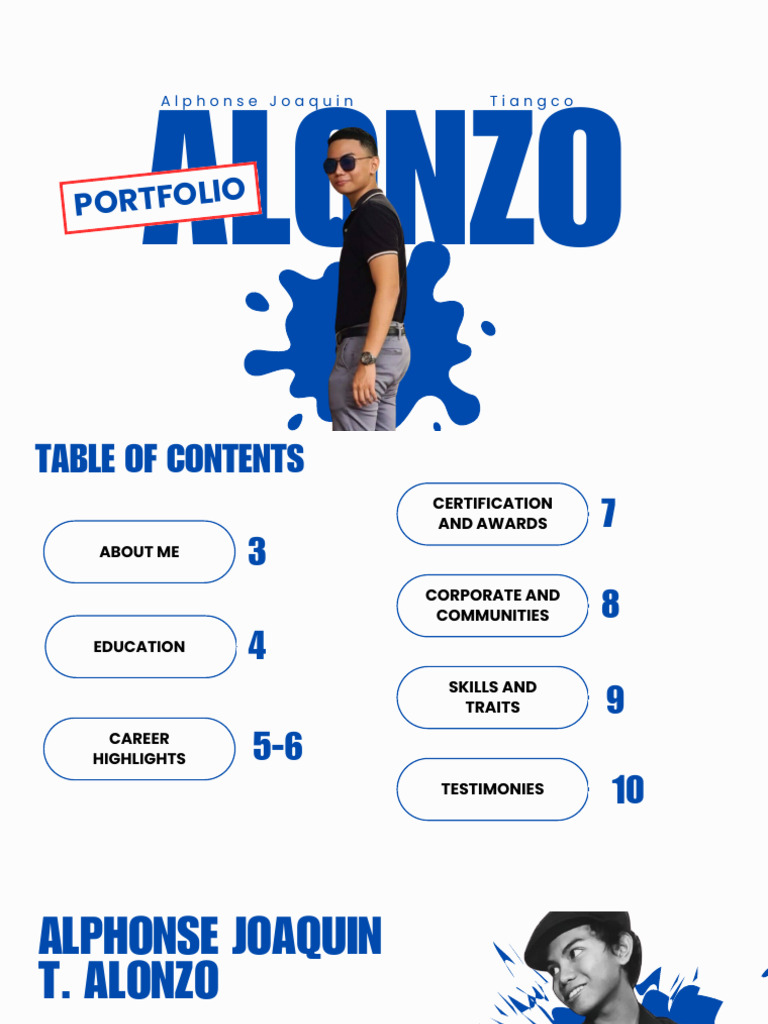 Alphonse Alonzo - Portfolio | PDF | Metro Manila