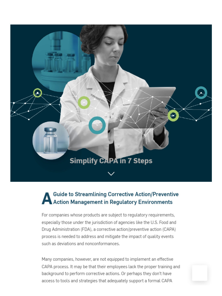 Simplify CAPA in 7 Steps | PDF | Risk | Evaluation