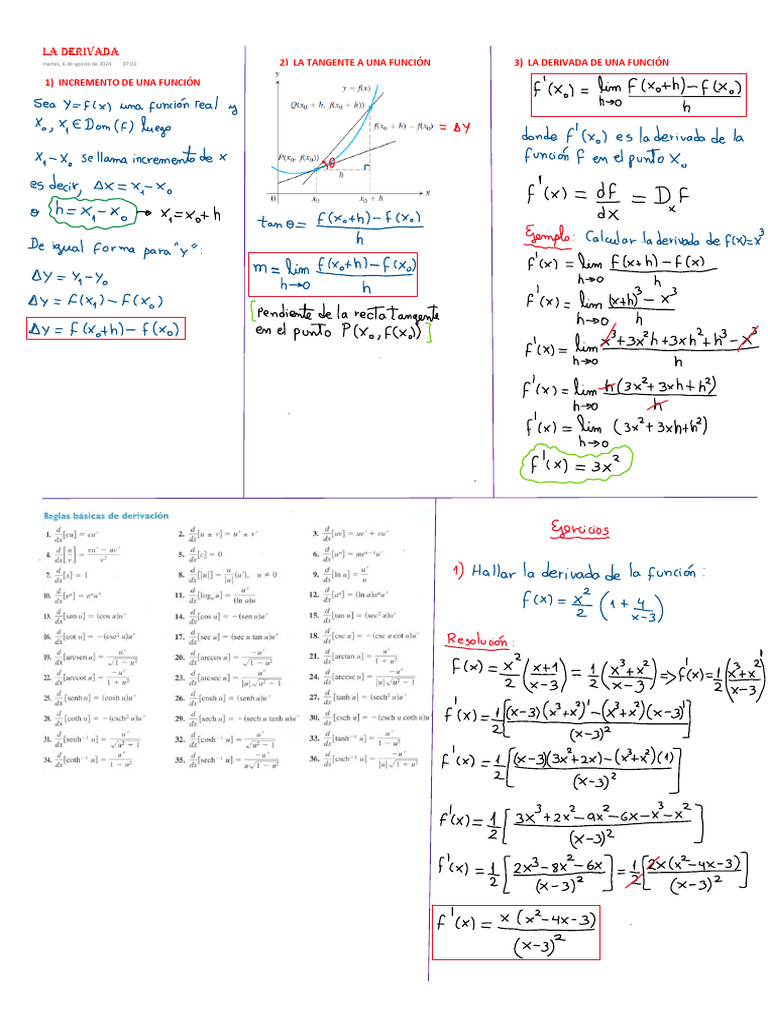 La Derivada (Parte I) | PDF