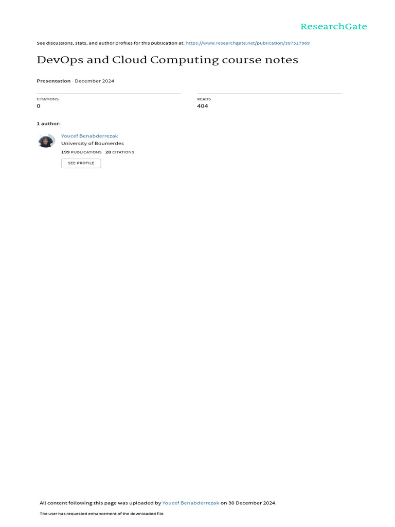 Dev Ops and Cloud Computing | PDF | Cloud Computing | Virtualization