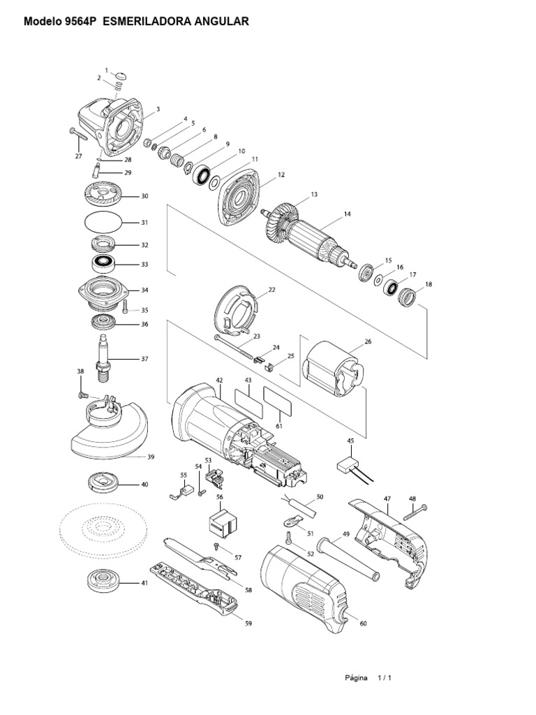 Diagrama de Partes Mini Pulidor 9564PZ | PDF