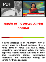 Sample-Script-Format TV Broad | PDF | Television News | Broadcast Journalism