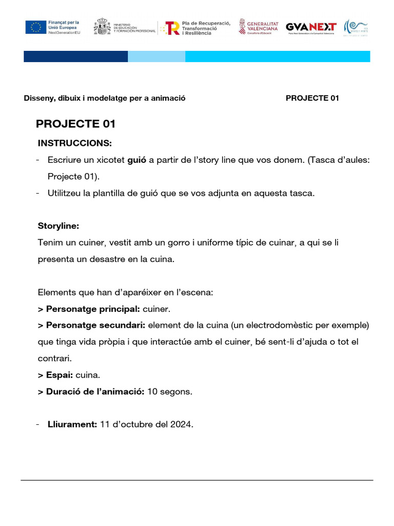 Projecte 01 | PDF