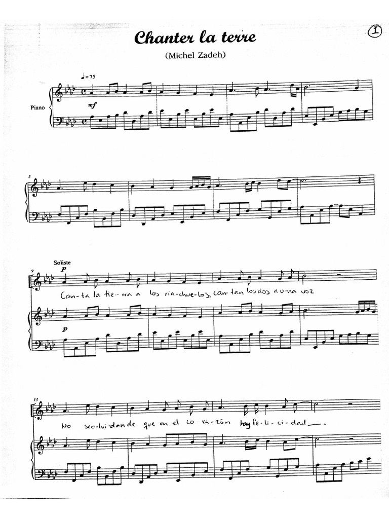 M. Zadeh - Chanter La Terre - Trad. Pilar Gómez Ibarra-1 | PDF