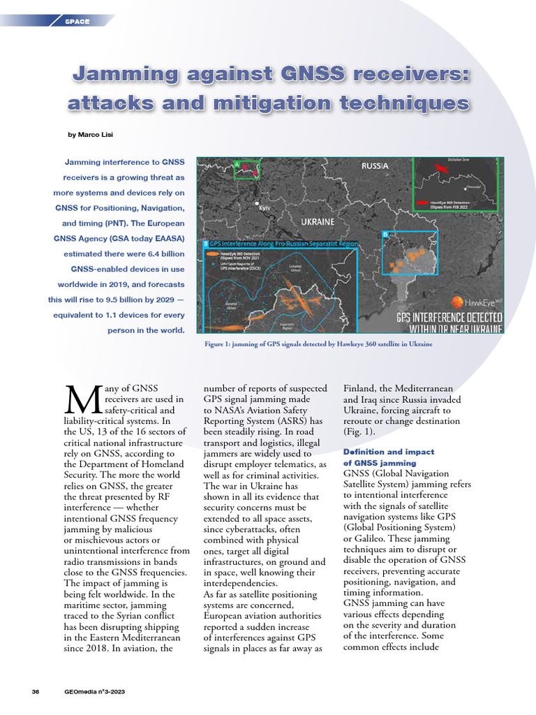Article About GNSS Jamming 1697340790 | PDF | Global Positioning System ...