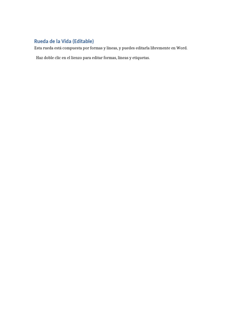 Rueda Editable Con Formas | PDF