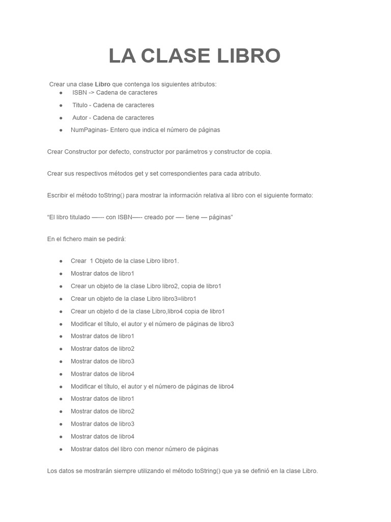 La Clase Libro | PDF
