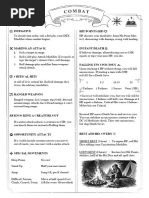 D&D 5e Combat Cheat Sheet | PDF | Dice | Tabletop Games
