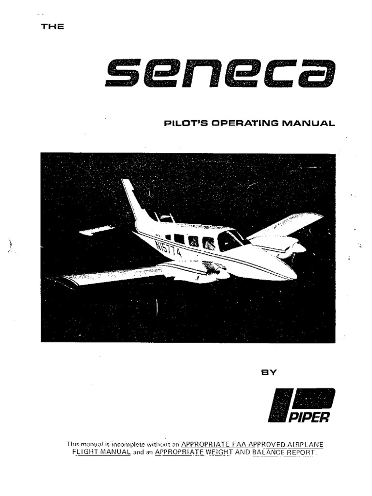 Seneca POH and AFM Pages | PDF | Instrument Flight Rules | Aviation