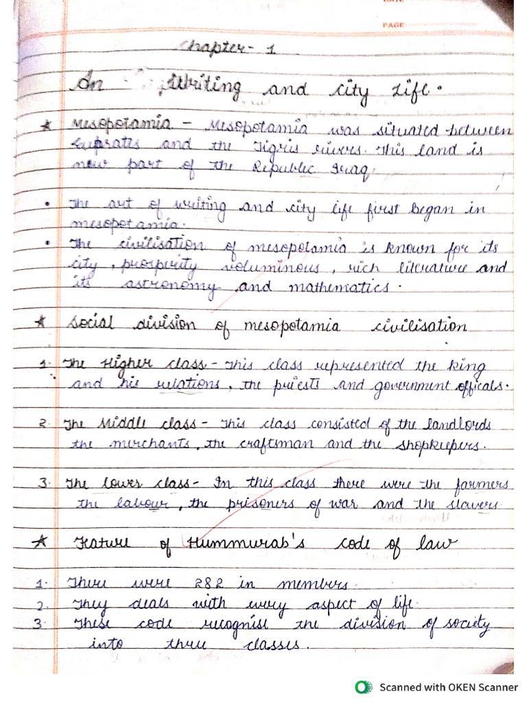 +1 History CH, 1 Writing and City Life | PDF