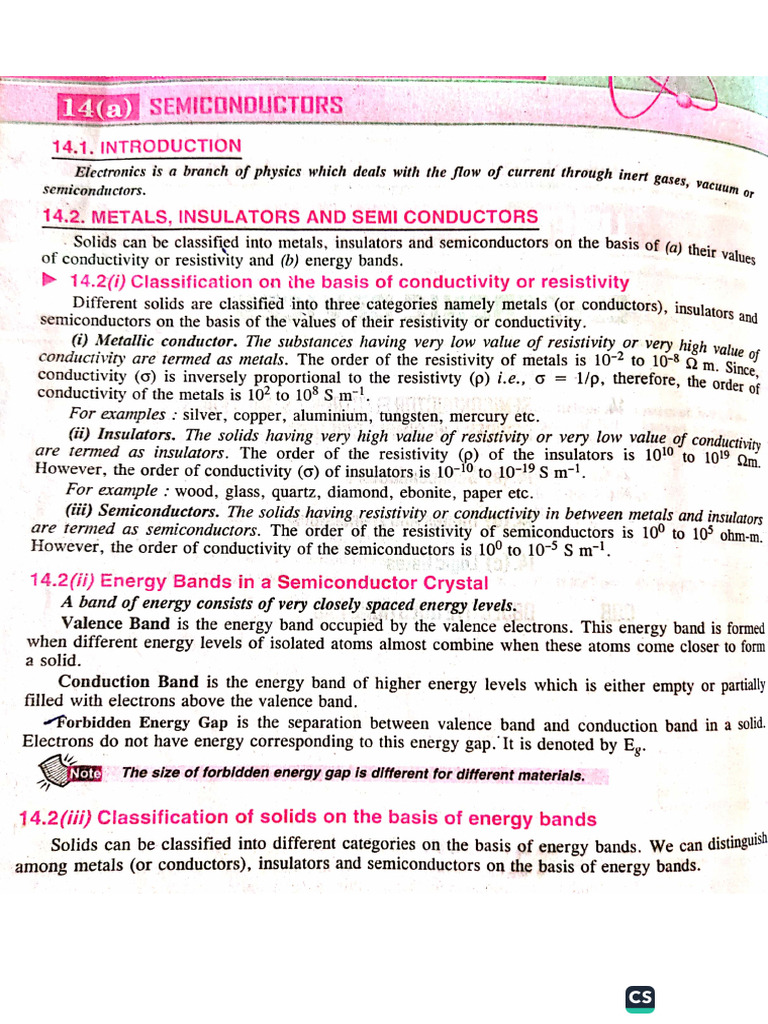 Semiconductors Notes | PDF