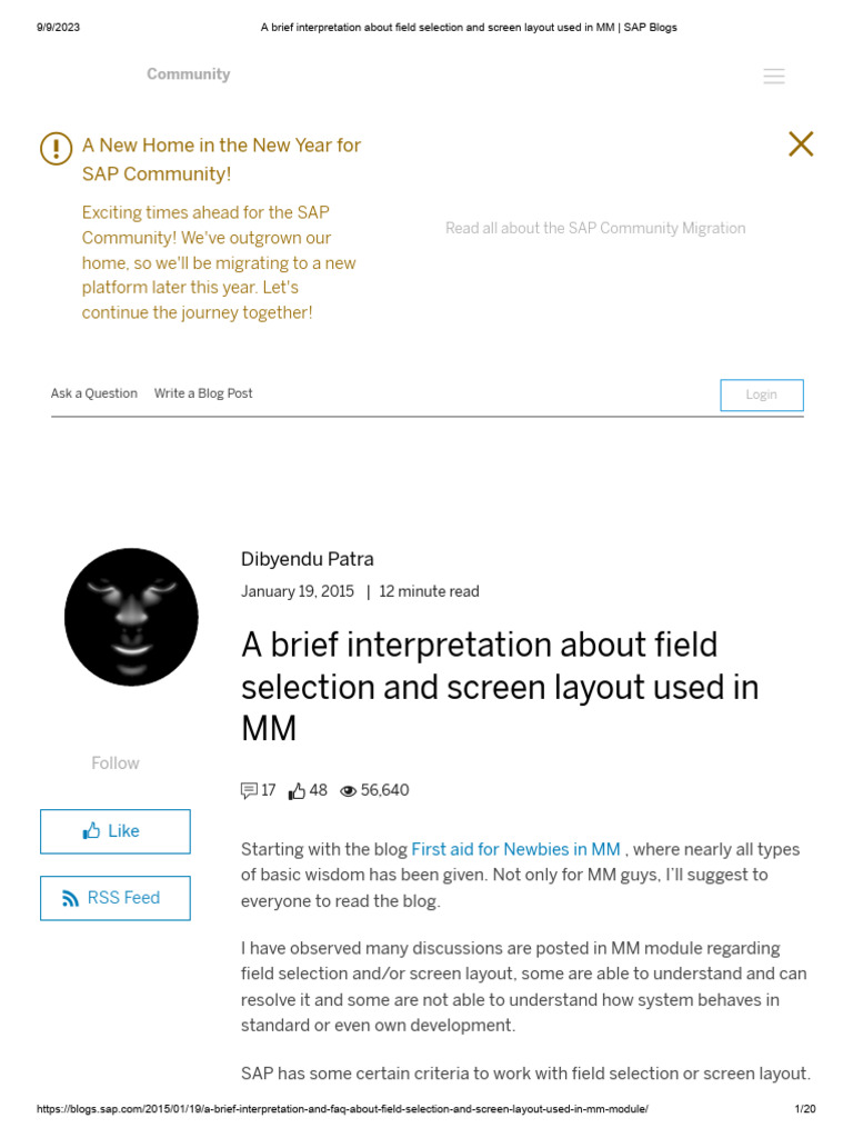 A Brief Interpretation About Field Selection and Screen Layout Used in ...
