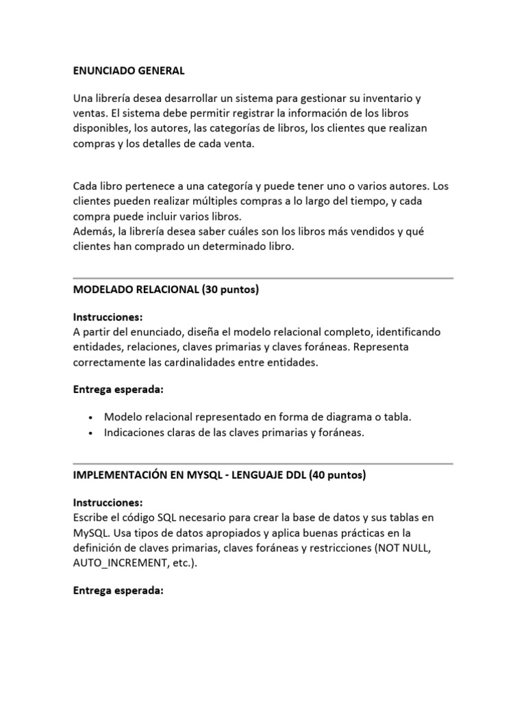 Examen BDD | PDF