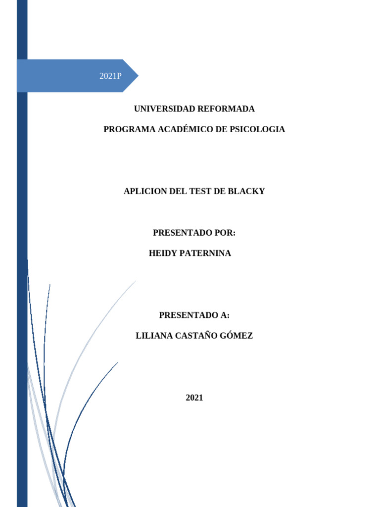 El Test de Blacky | PDF | Comportamiento | Sicología