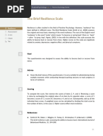 Brief Resilience Scale Assessment | PDF