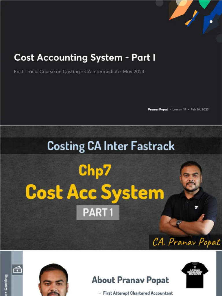 Cost Accounting System Part I With Anno | PDF