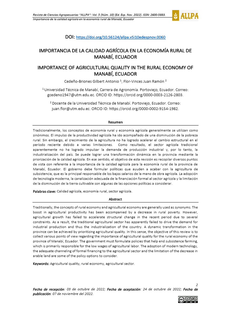 414-Texto Del Artículo-1838-1-10-20221107 | PDF | Agricultura ...