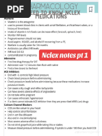 NCLEX: Top 50 Medications Overview | PDF | Drugs | Hypertension