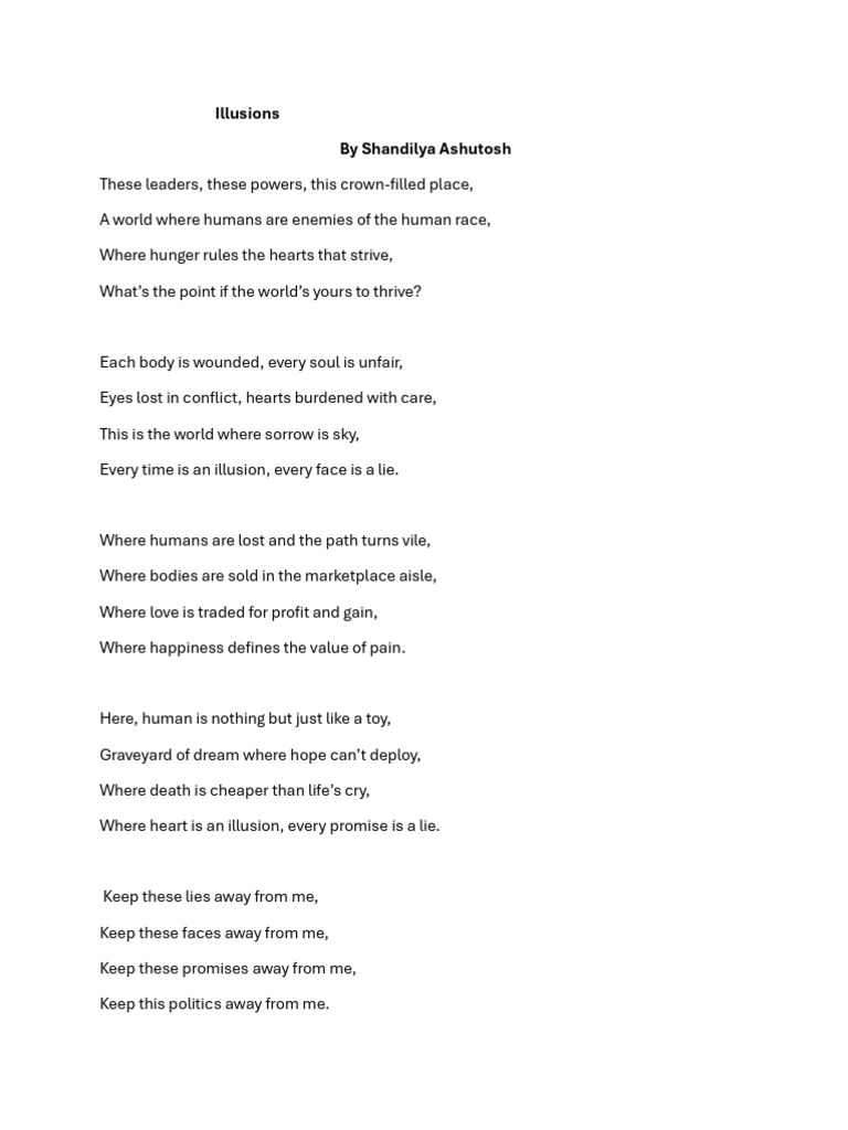 Illusions by Ashutosh Tripathi | PDF