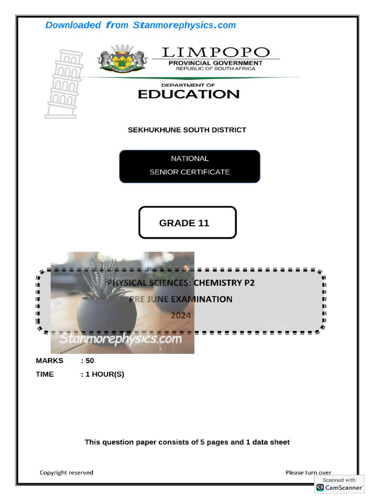 LP Physical Sciences Grade 11 Pre June 2 | PDF