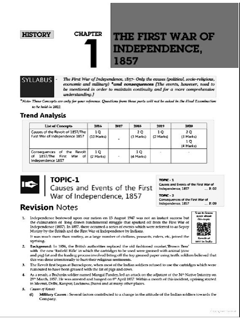 First War of Independence | PDF