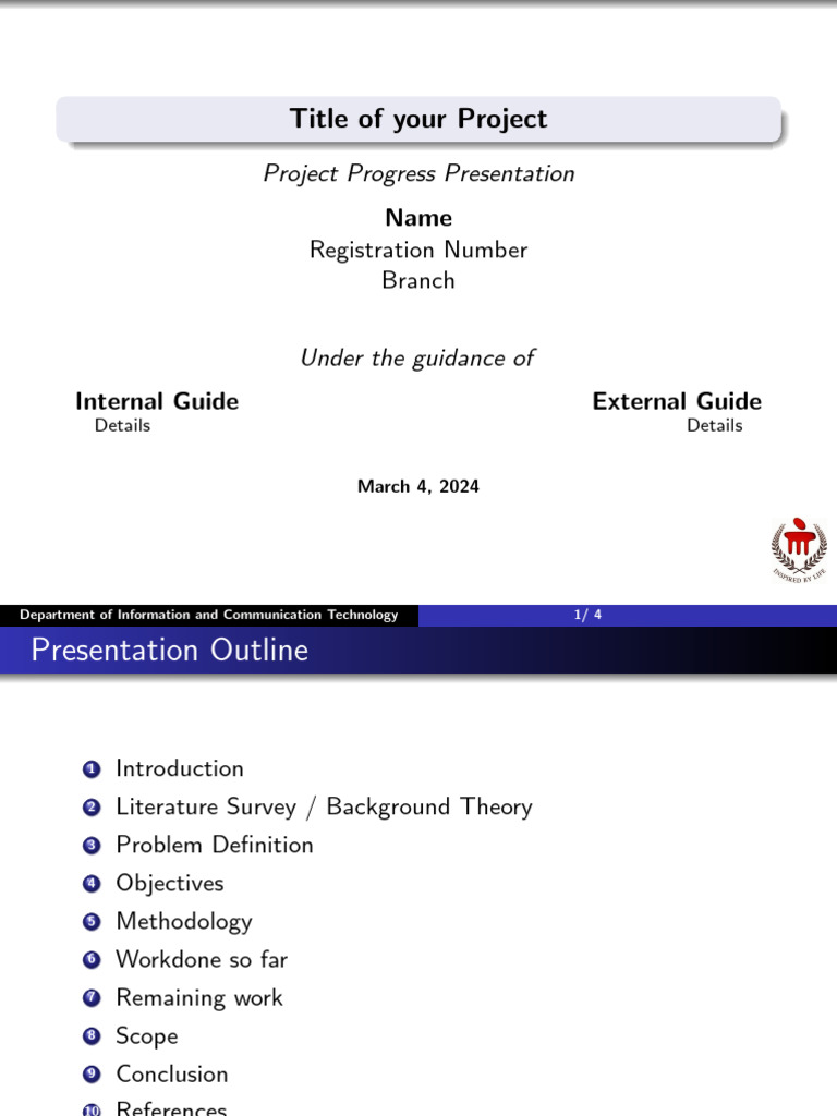 Mid Term Project Presentaion Template | PDF