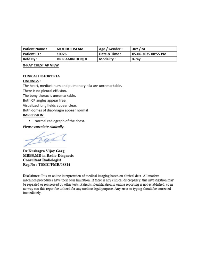 Mofidul Islam Chest | PDF