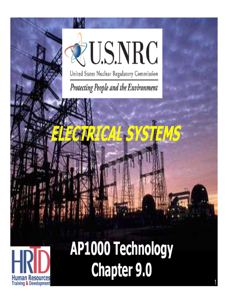 9.0 AP1000 Electrical Systems | PDF | Sustainable Technologies | Power ...