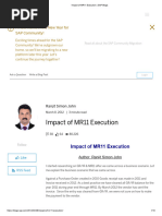 MR11 Transaction Overview in SAP | PDF | Invoice | Receipt