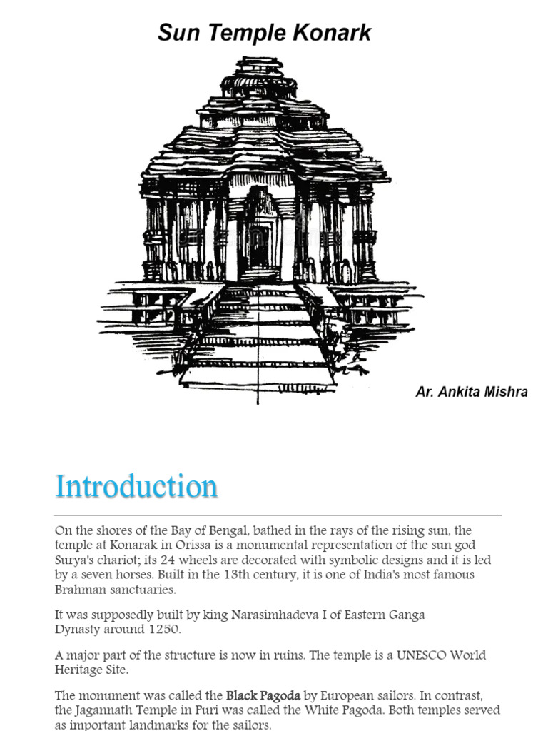 INDO ARYAN - Middle Temple Architecture - Konark Sun Temple | PDF