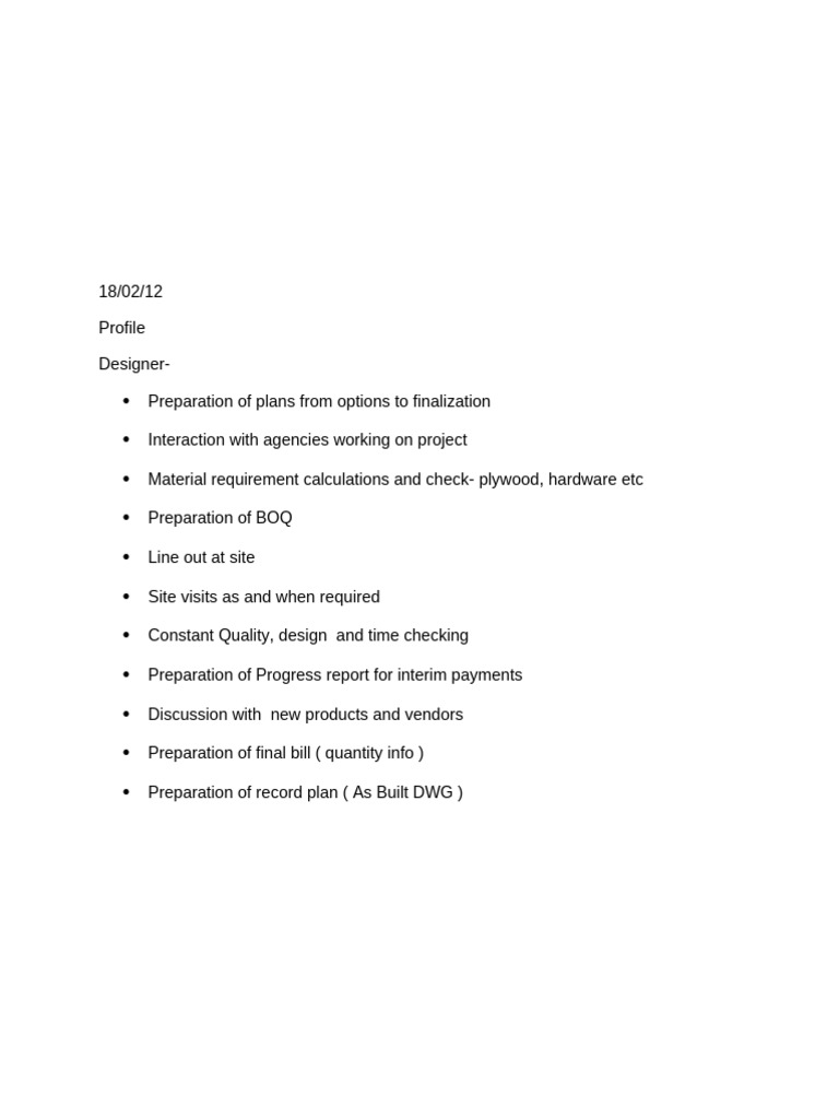 Designer Project Management Responsibilities | PDF