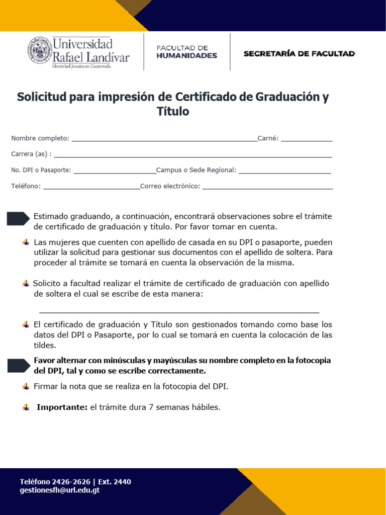 Formulario de Solicitud | PDF