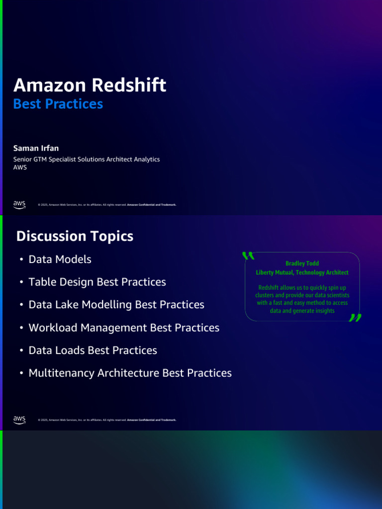 Amazon Redshift Best Practices | PDF | Databases | Data Type