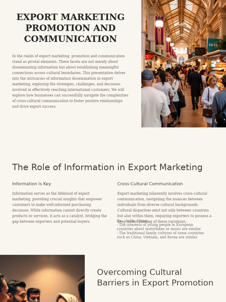 Chapter 7 Export Marketing Promotion and Communication | PDF ...