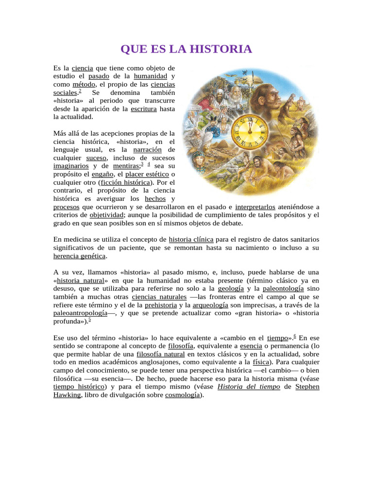 Que Es La Historia | PDF