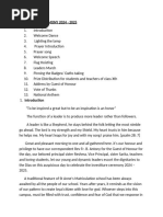 Investiture Ceremony Anchoring Script | PDF