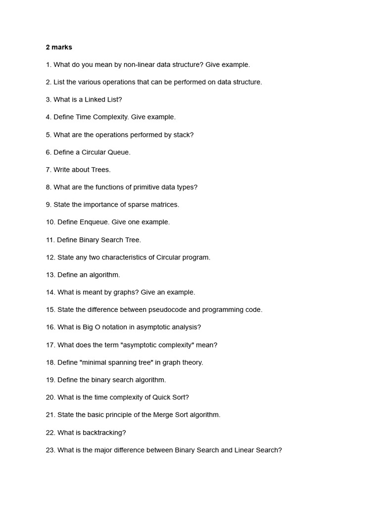 Data Structure Important | PDF | Time Complexity | Combinatorics